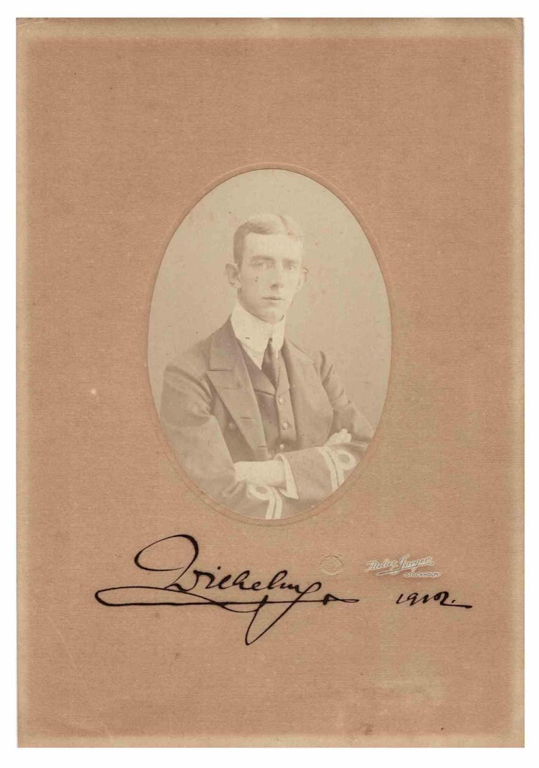 Unknown - Photographic Portrait and Signature of Wilhelm of Sweden ...