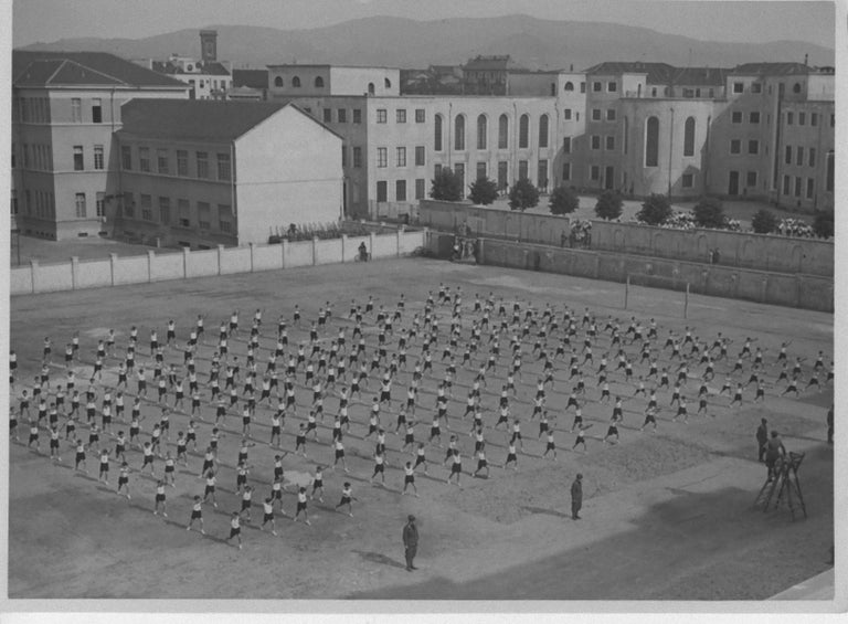 Unknown - Physical Education in a School During Fascism - Vintage b/w ...
