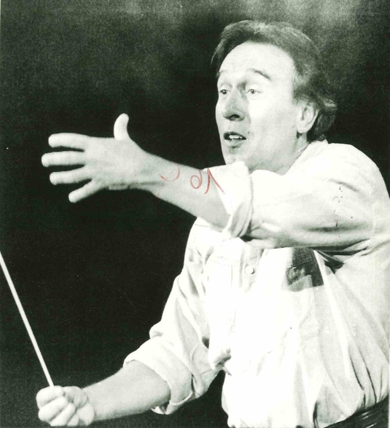 Unknown - Portrait of Claudio Abbado - Vintage Photograph - 1980s For ...