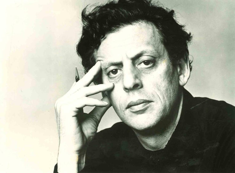 Unknown - Portrait of Philip Glass - Vintage Photograph - 1970s at 1stDibs