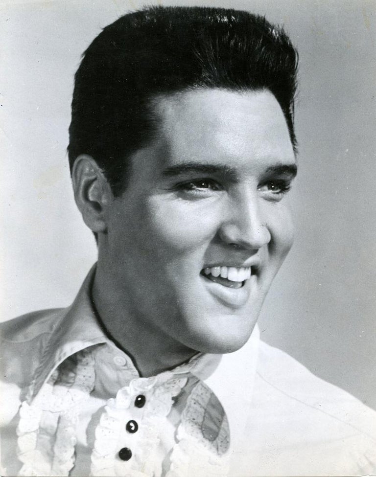 Unknown - Portrait of Smiling Elvis Presley - Vintage Photographic ...