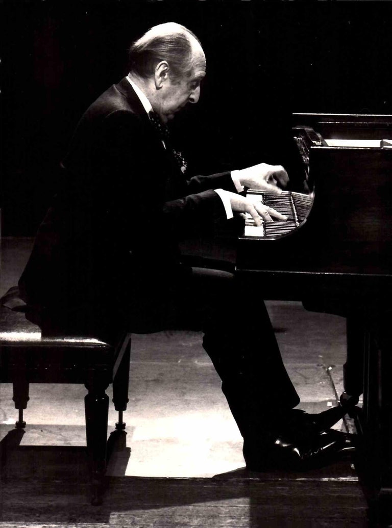 Unknown - Portrait of Vladimir Horowitz - Vintage B/W photo - 1985 For ...