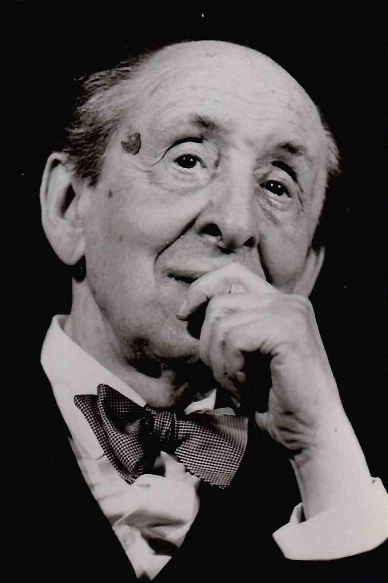 Unknown - Portrait of Vladimir Horowitz - Vintage B/W photo - 1985 For ...