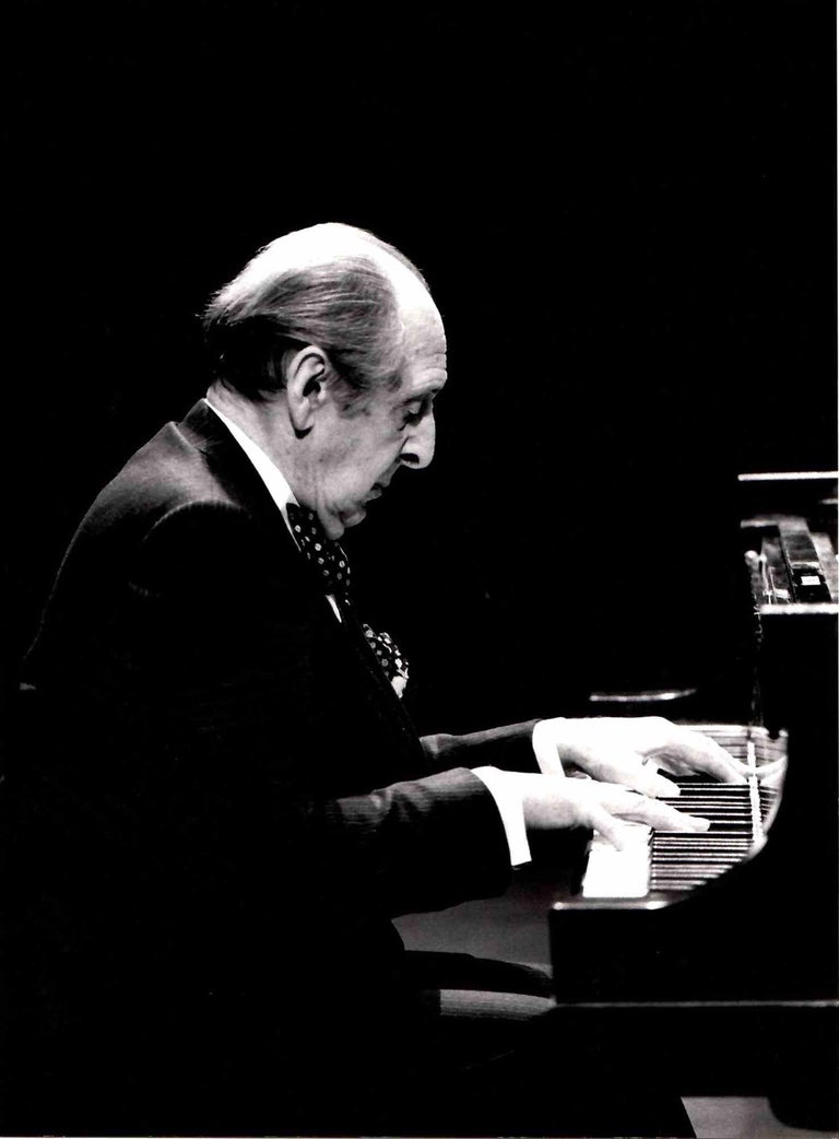 Unknown - Portrait of Vladimir Horowitz - Vintage B/W photo - 1985 For ...