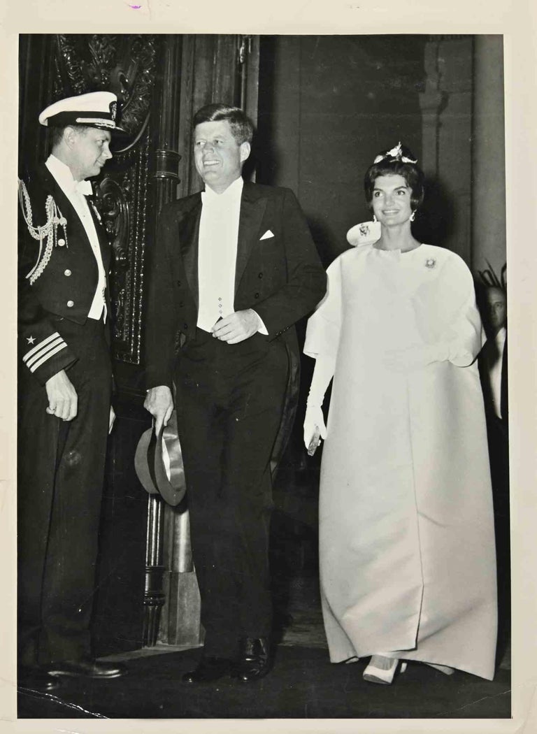Unknown - President Kennedy and Jacqueline Bouvier - Vintage Photograph ...