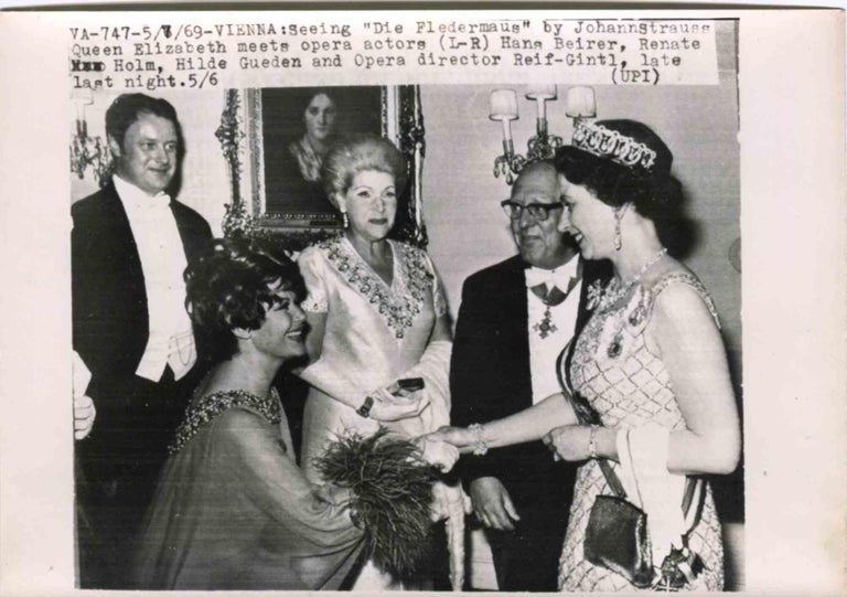 Unknown - Queen Elizabeth II at the Opera in Wien - Vintage Photograph ...