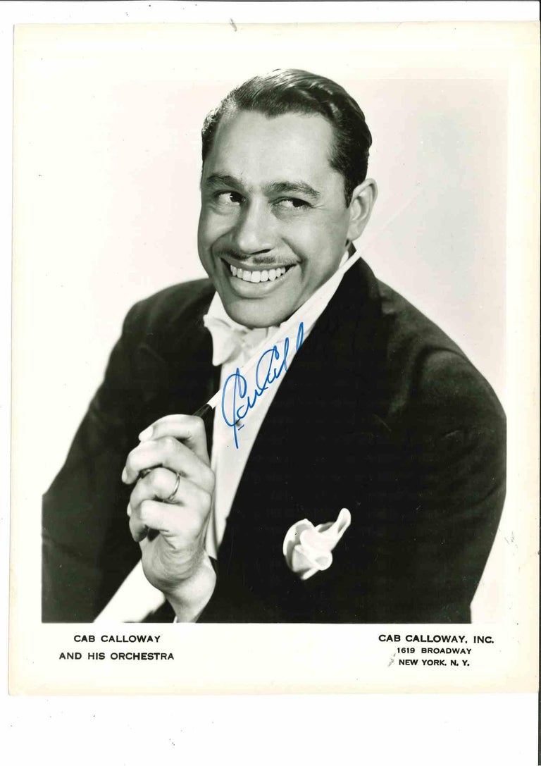 Unknown - Signed Portrait Cab Calloway - Vintage Photo - Mid-20th ...