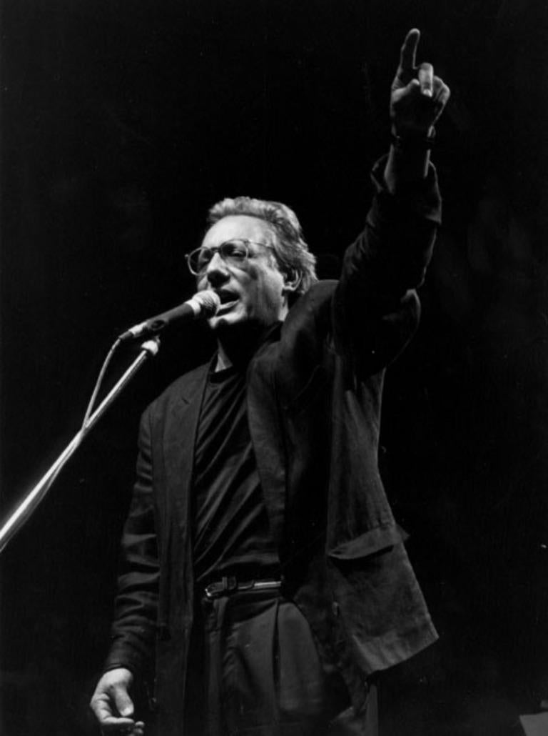 Unknown - The Italian Singer Enzo Jannacci - Vintage b/w Photo - 1970s ...