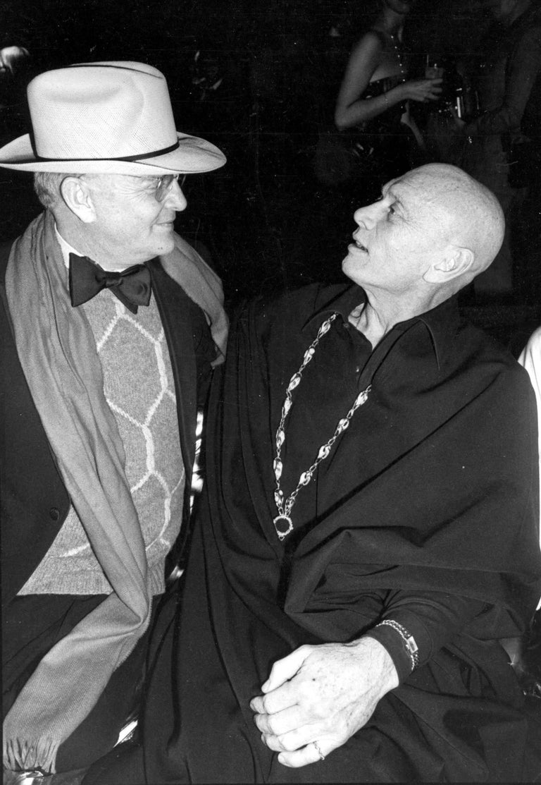 Unknown - Truman Capote and Yul Brynner at Studio 54 Fine Art Print For ...