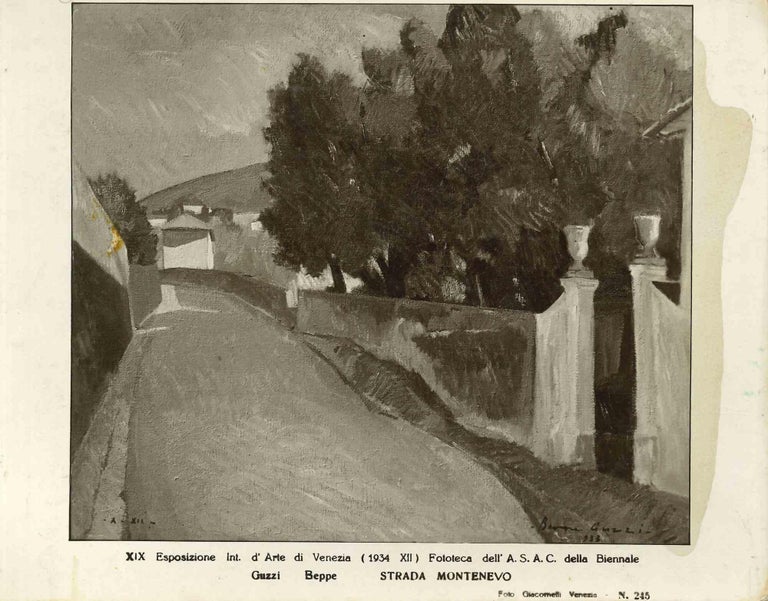 Unknown - Vintage Photograph of a Painting by Beppe Guzzi - Mid 20th ...