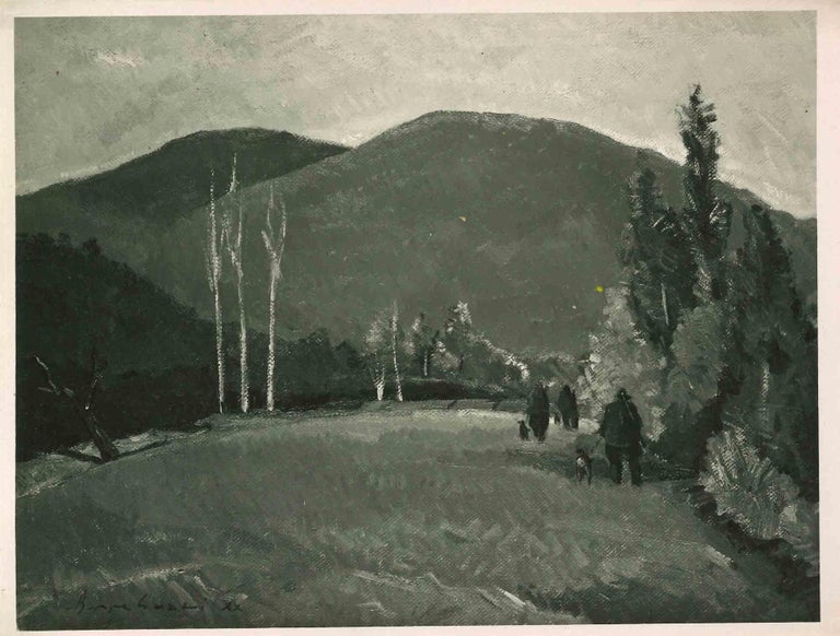 Unknown - Vintage Photograph of a Painting by Beppe Guzzi - Mid-20th ...