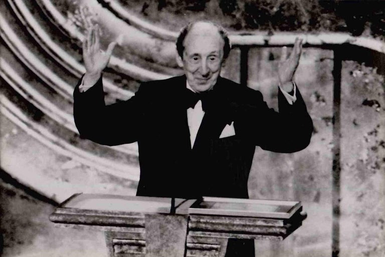 Unknown - Vladimir Horowitz in Grammy Awards Presentation - Vintage B/W ...
