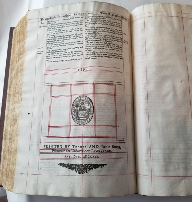Unknown - 1629 Complete Cambridge Bible King James First Edition Folio ...