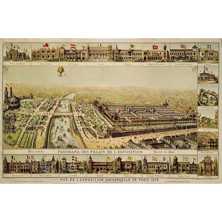 Unknown - 1878 Paris Universal Exhibition - Panorama des palais de l ...