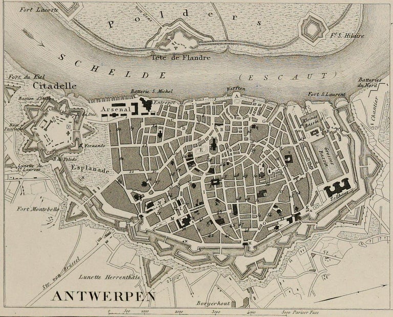 Unknown - 1880 Map of Copenhagen, Stockholm, Antwerp, and Amsterdam For ...
