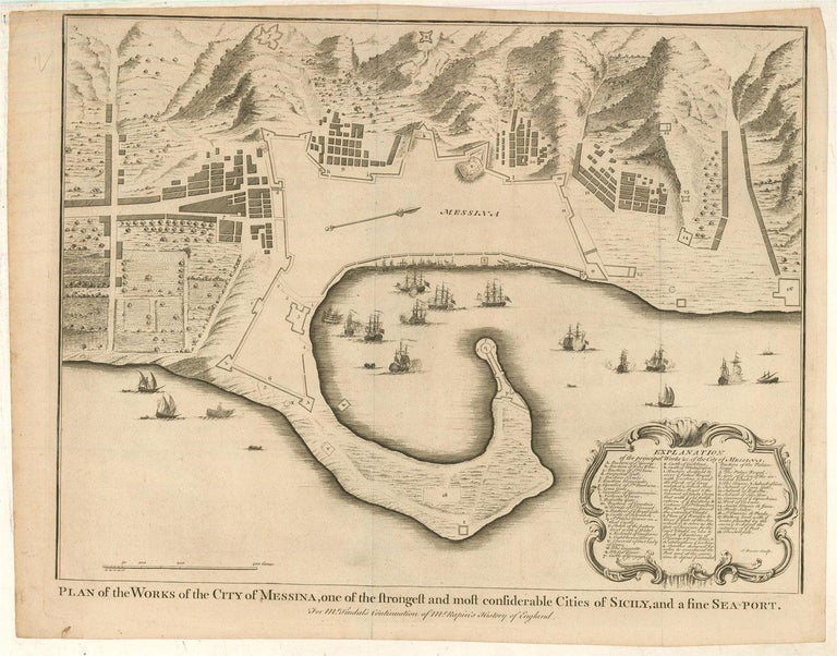Unknown - 18th Century Map Engraving - Plan of the Works of the City of ...