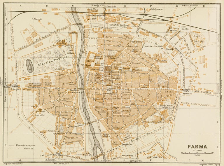 Unknown - 1928 Map of Parma, Italy For Sale at 1stDibs