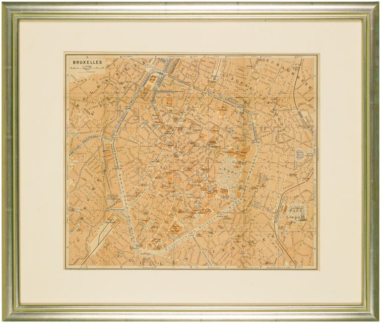 Unknown - 1931 Map of Bruxelles (Brussels), Belgium For Sale at 1stDibs