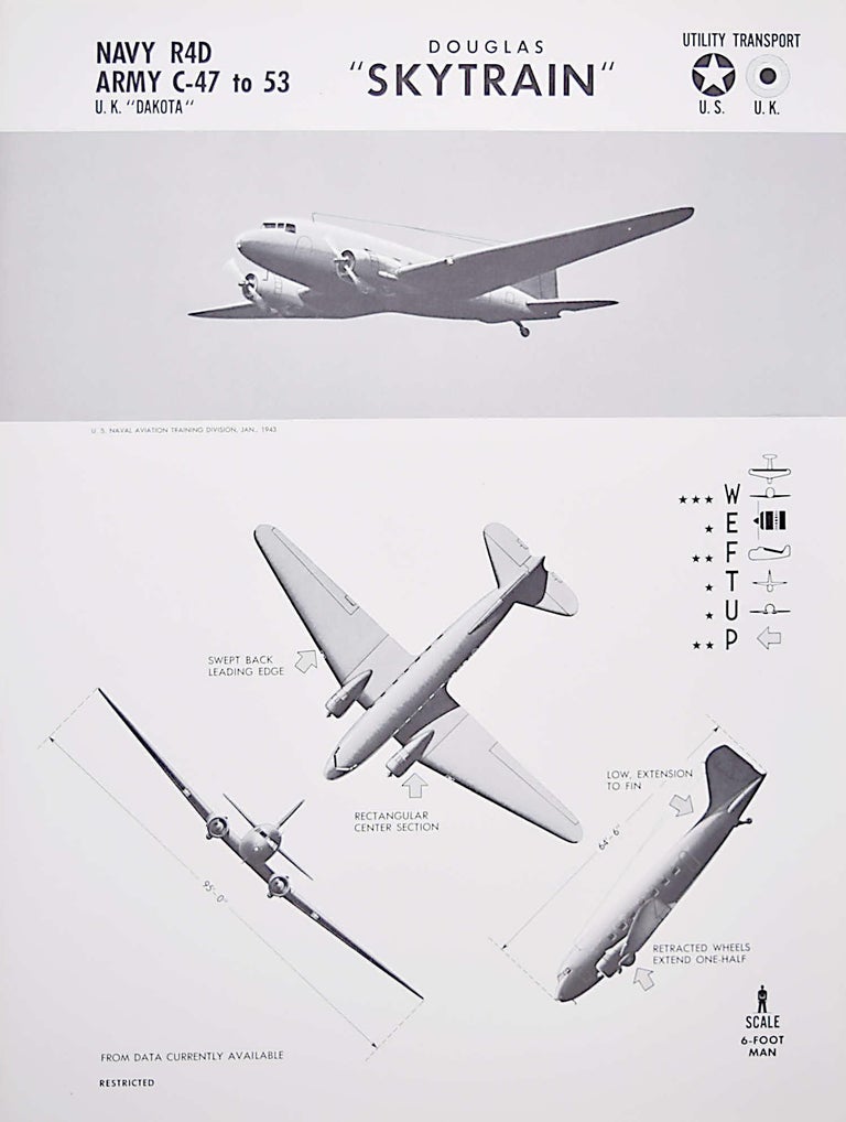 Unknown - 1942 Douglas C-47 "Skytrain" Dakota plane aeroplane ...