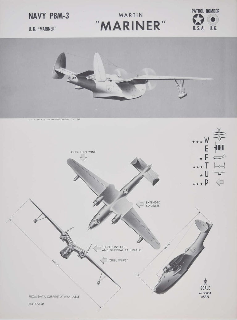 Unknown - 1942 Navy PBM-3 Martin "Mariner" patrol bomber identification ...