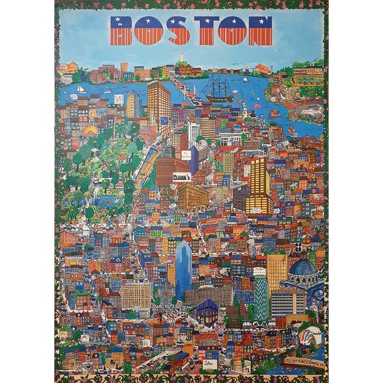 Unknown - 1972 original travel poster about the city of Boston ...