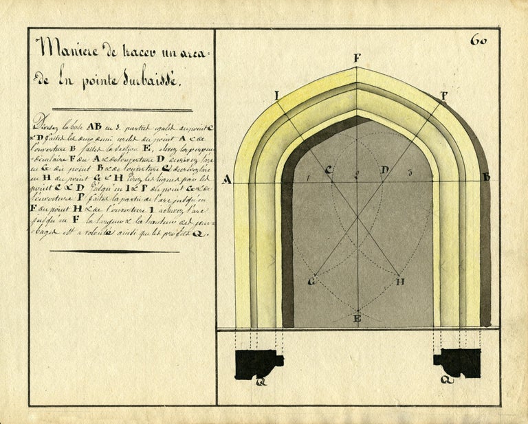 Unknown - 19th Century French Geometry Manuscript 4 For Sale at 1stDibs