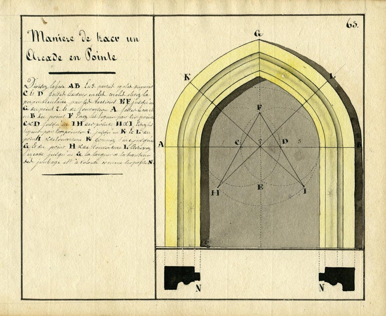 Unknown - 19th Century French Geometry Manuscript 5 For Sale at 1stDibs