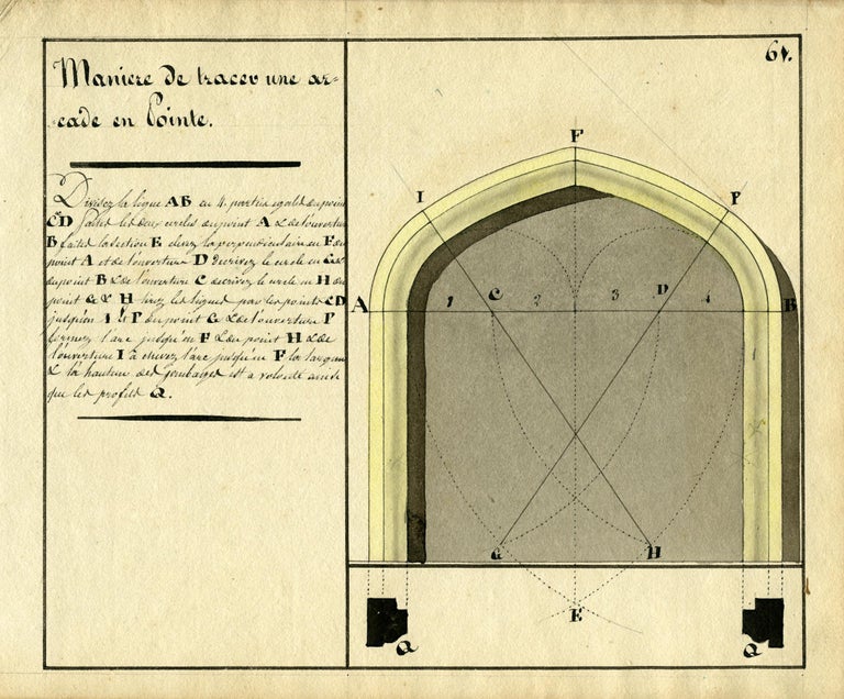 Unknown - 19th Century French Geometry Manuscript 7 For Sale at 1stDibs