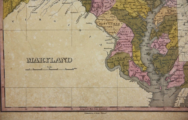 Unknown - 6, 19th Century hand-colored maps printed by Anthony Finley ...