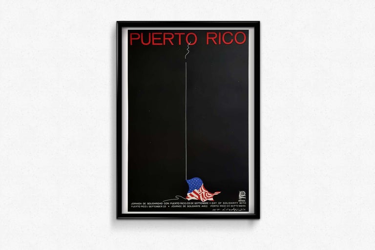 Unknown - 70s Original cuban poster for the day of solidarity with ...