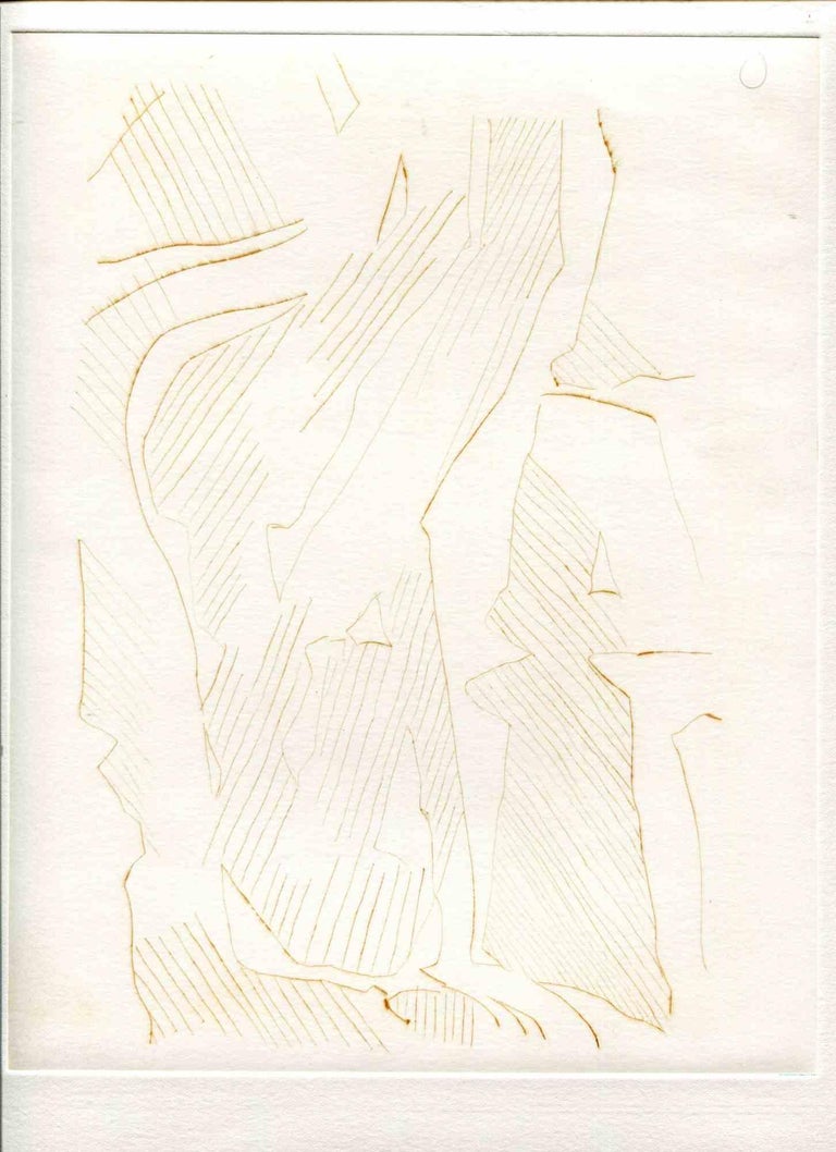 Unknown - Abstract Composition - Original Etching and Drypoint - Mid ...