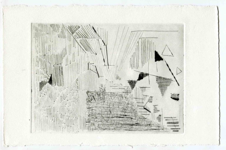 Unknown - Abstract Composition - Original Etching and Drypoint - Mid ...