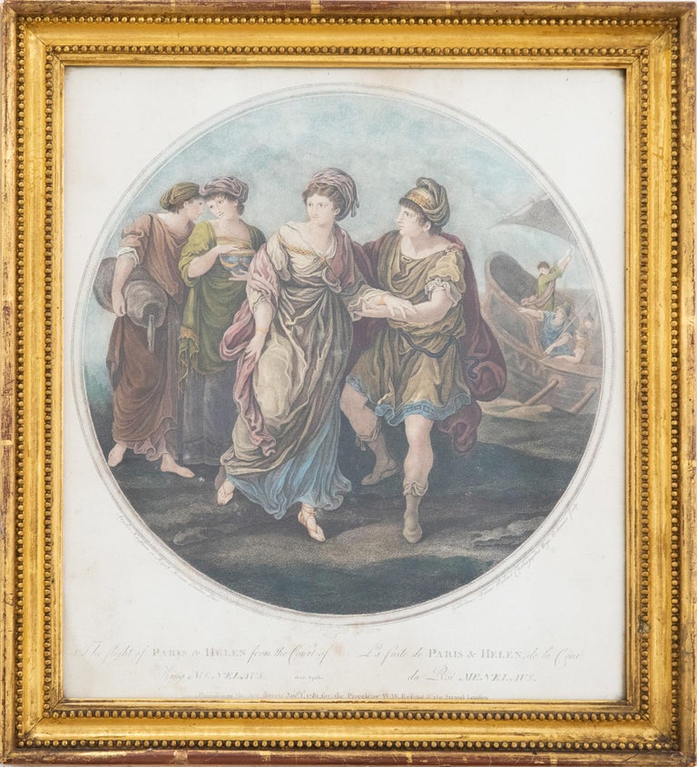Unknown - After Angelica Kauffman - 18th Century Engraving, The Flight ...