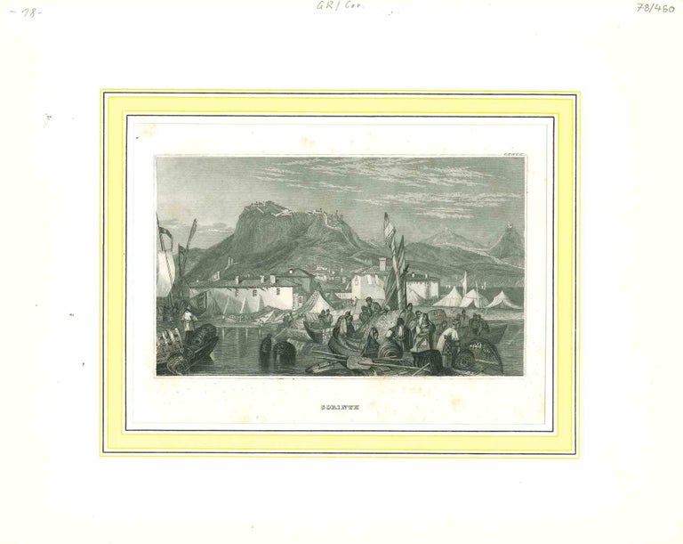 Unknown - Ancient Corinth - Original Lithograph - Mid-19th Century For ...