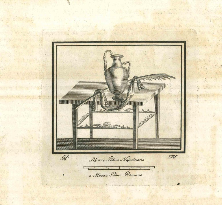Unknown - Ancient Roman Still Life - Original Etching - 18th Century ...