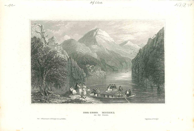 Unknown - Ancient View of Obel Michel - Original Lithograph - Mid-19th ...
