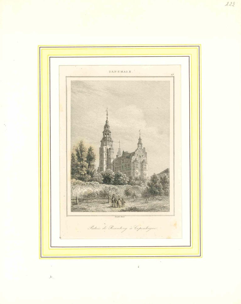 Unknown - Ancient View of Palais de Rosenberg - Lithograph on Paper ...