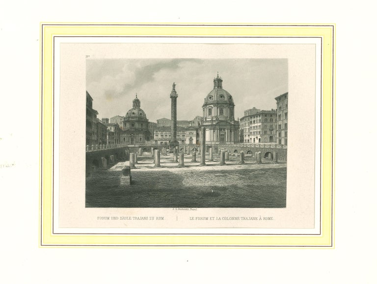 Unknown - Ancient View of the Forum of Trajan, Rome - Original ...