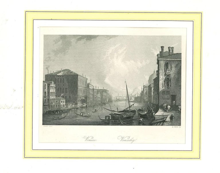 Unknown - Ancient View of Venice - Lithograph on Paper - 19th Century ...