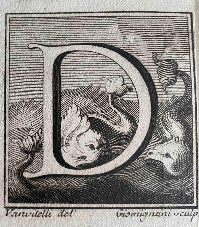 Unknown - Antiquities of Herculaneum - Letter D - Etching - 18th ...