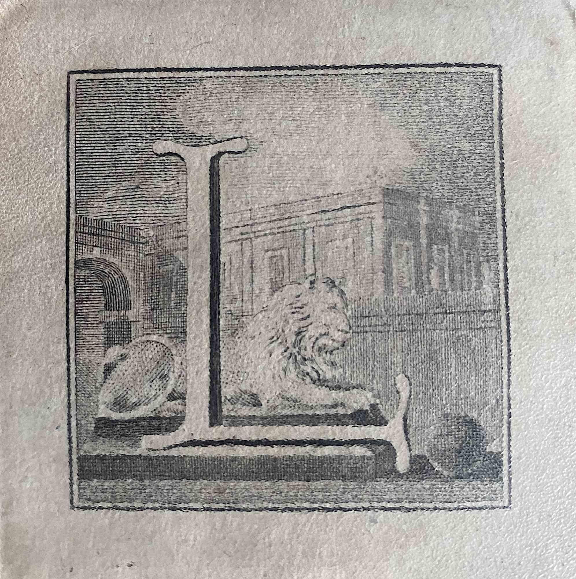 Unknown - Antiquities of Herculaneum - Letter L - Etching - 18th ...