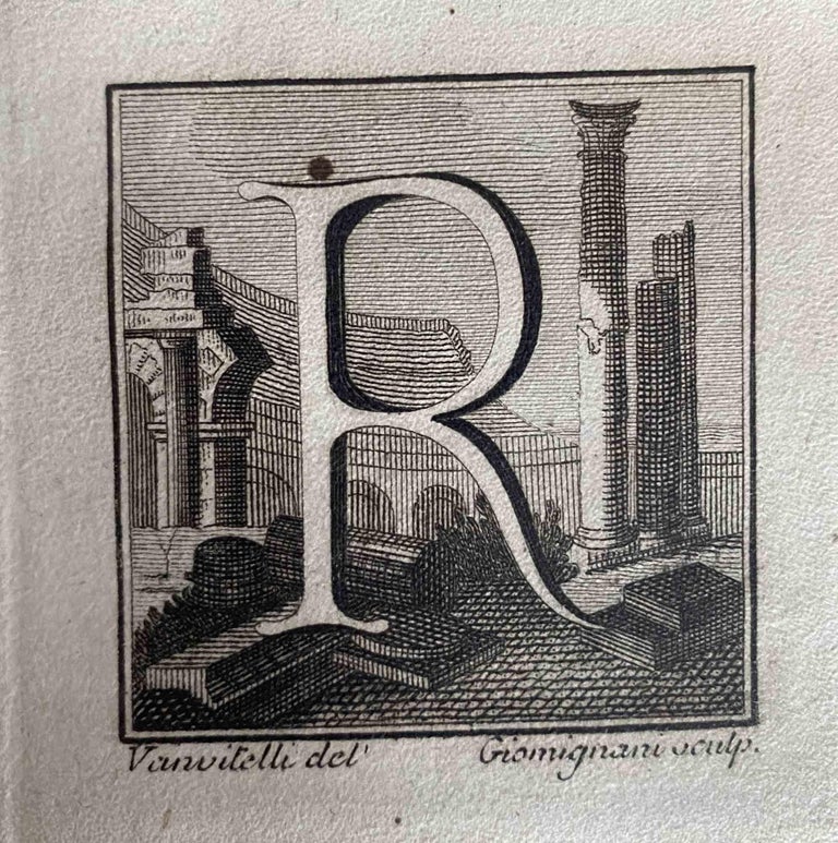 Unknown - Antiquities of Herculaneum - Letter R - Etching - 18th ...