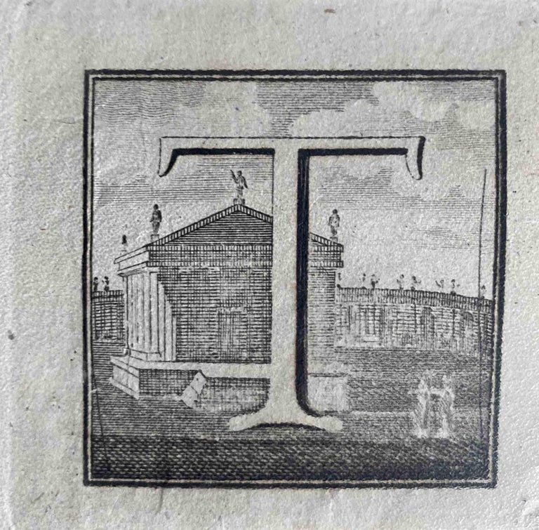 Unknown - Antiquities of Herculaneum - Letter T - Etching - 18th ...
