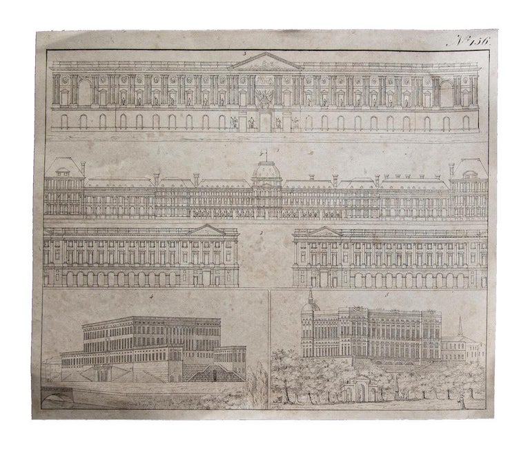 Unknown - Architecture - Original Etching on Paper - 19th Century For ...