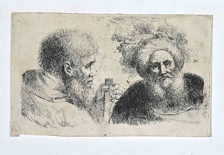 Unknown - Characters - Original Etching - 18th Century For Sale at 1stDibs