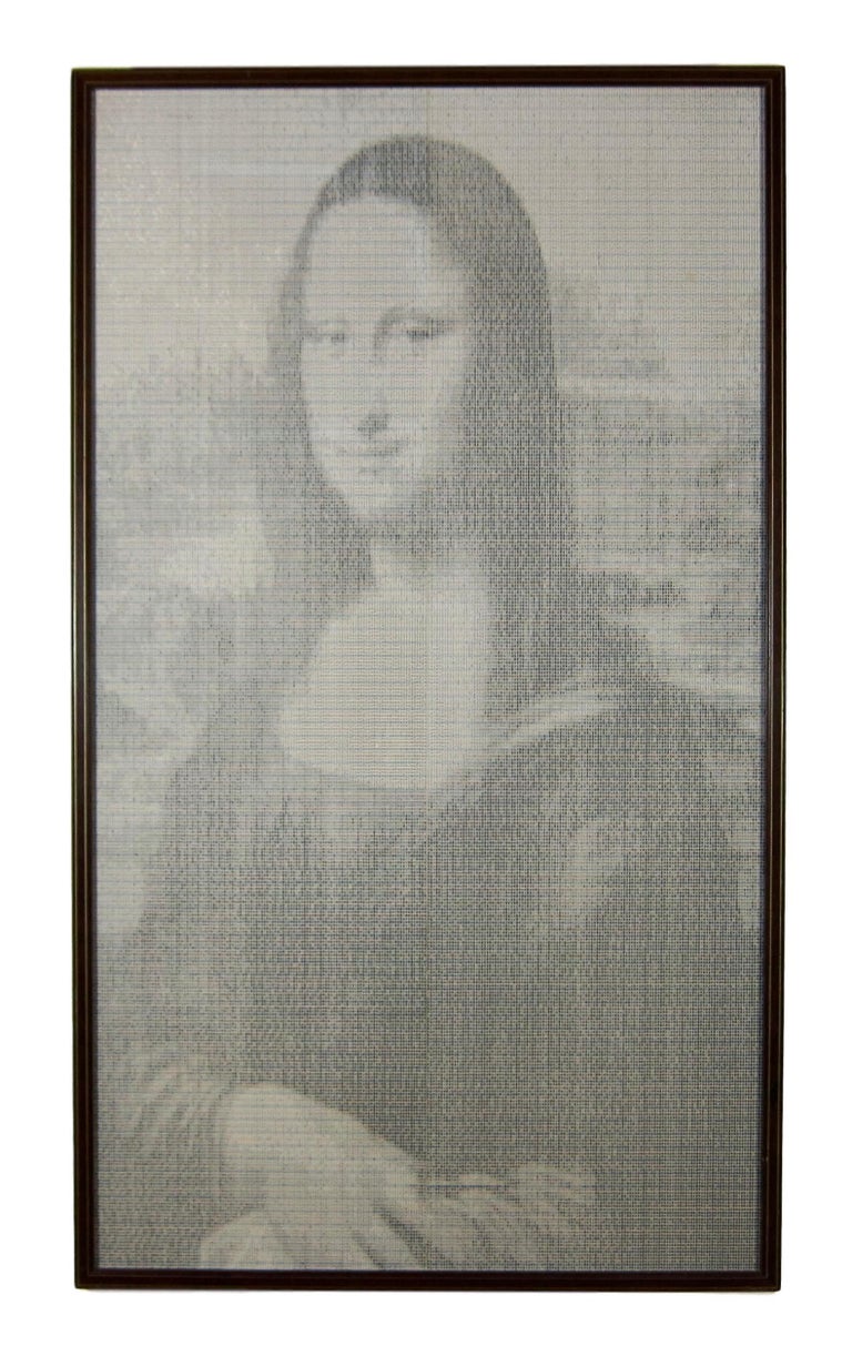 Unknown - Early Coded Computer Graphic Image of the Mona Lisa, circa ...