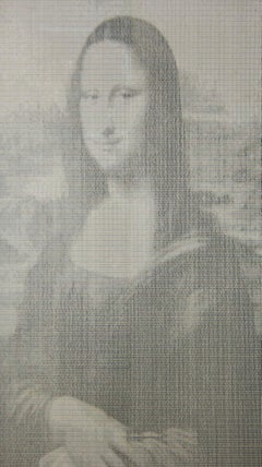 Unknown - Early Coded Computer Graphic Image of the Mona Lisa, circa ...