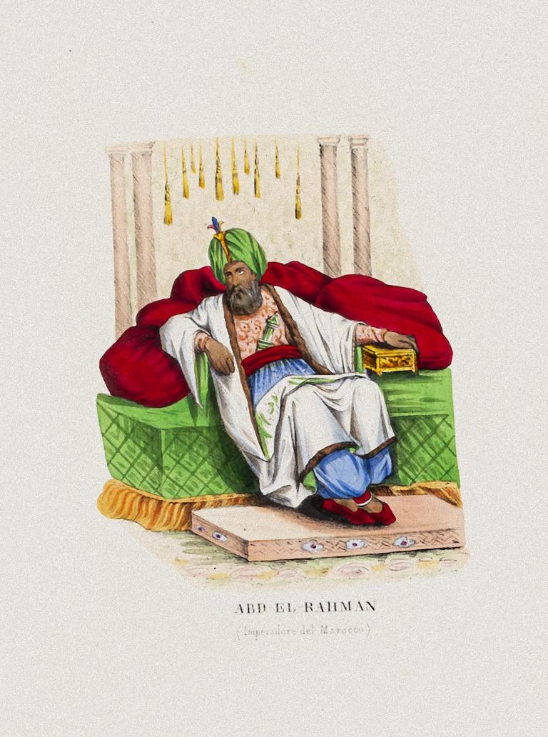 Unknown - Emperor of Morocco - Original Lithograph Lithograph - 1856 ca ...
