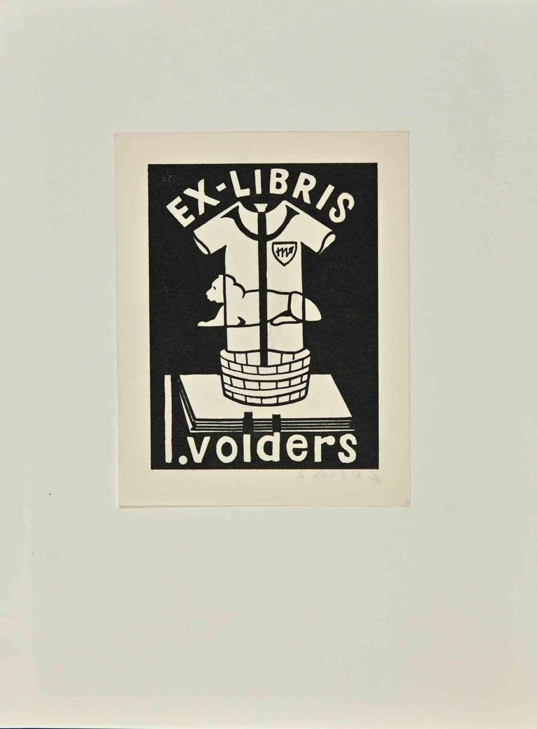 Unknown - Ex Libris -I. Volders - Woodcut - Mid-20th century For Sale ...