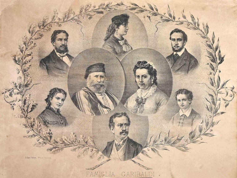 Unknown - Famiglia Garibaldi - Lithograph - Early 20th Century For Sale ...